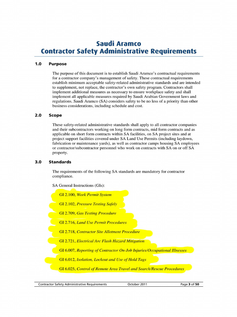 Saudi Aramco GI CSM | PDF