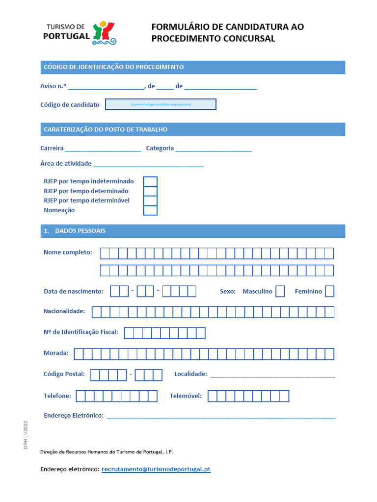 Formulario Candidatura | PDF