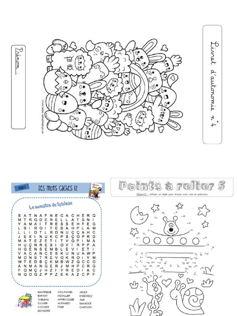 Cahier-autonomie-CE1-Periode-4-Maitresse-aux-Lunettes | PDF