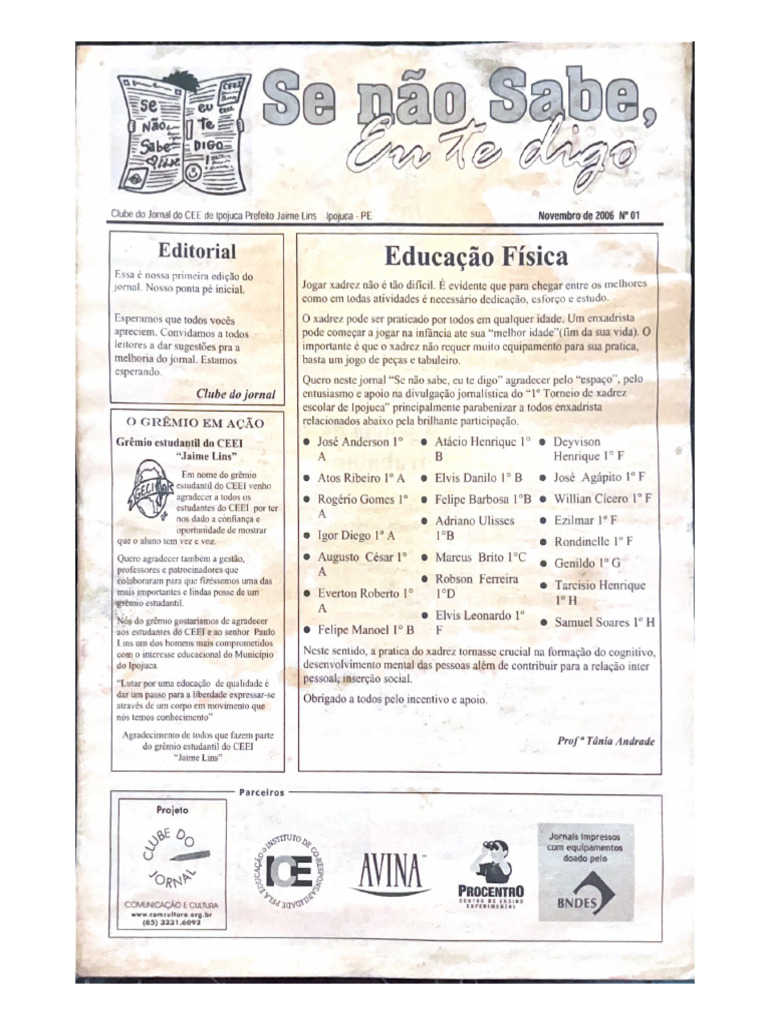 Se Não Sabe, Eu Te Digo! 1 | PDF