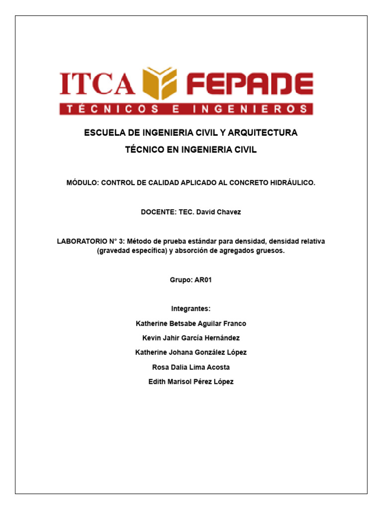 Método de Prueba Estándar para Densidad, Densidad Relativa (Gravedad ...
