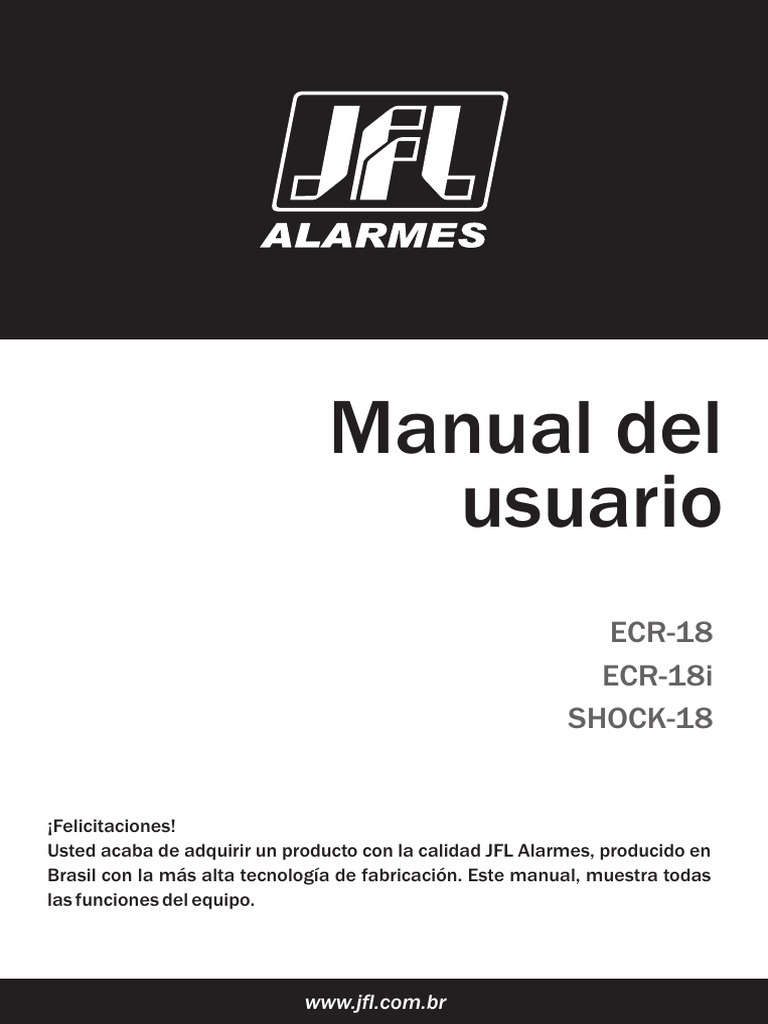 Manual Energizador ECR18 - ECR18I - SHOCK18 | PDF