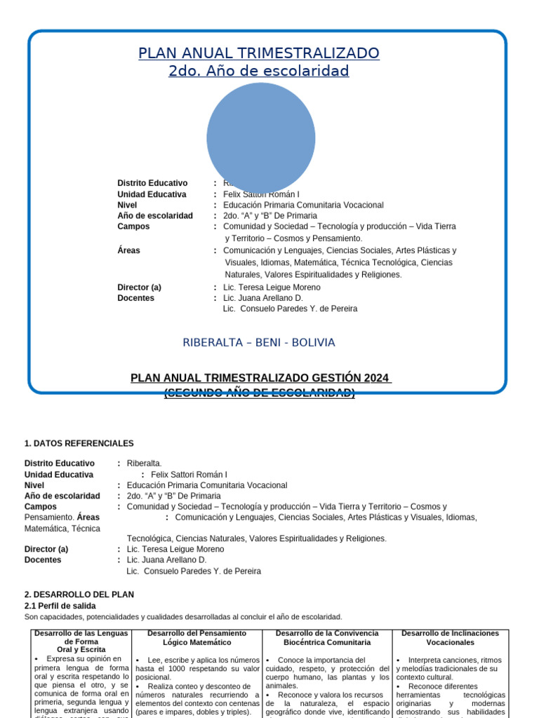 Pat 2do Primaria | PDF