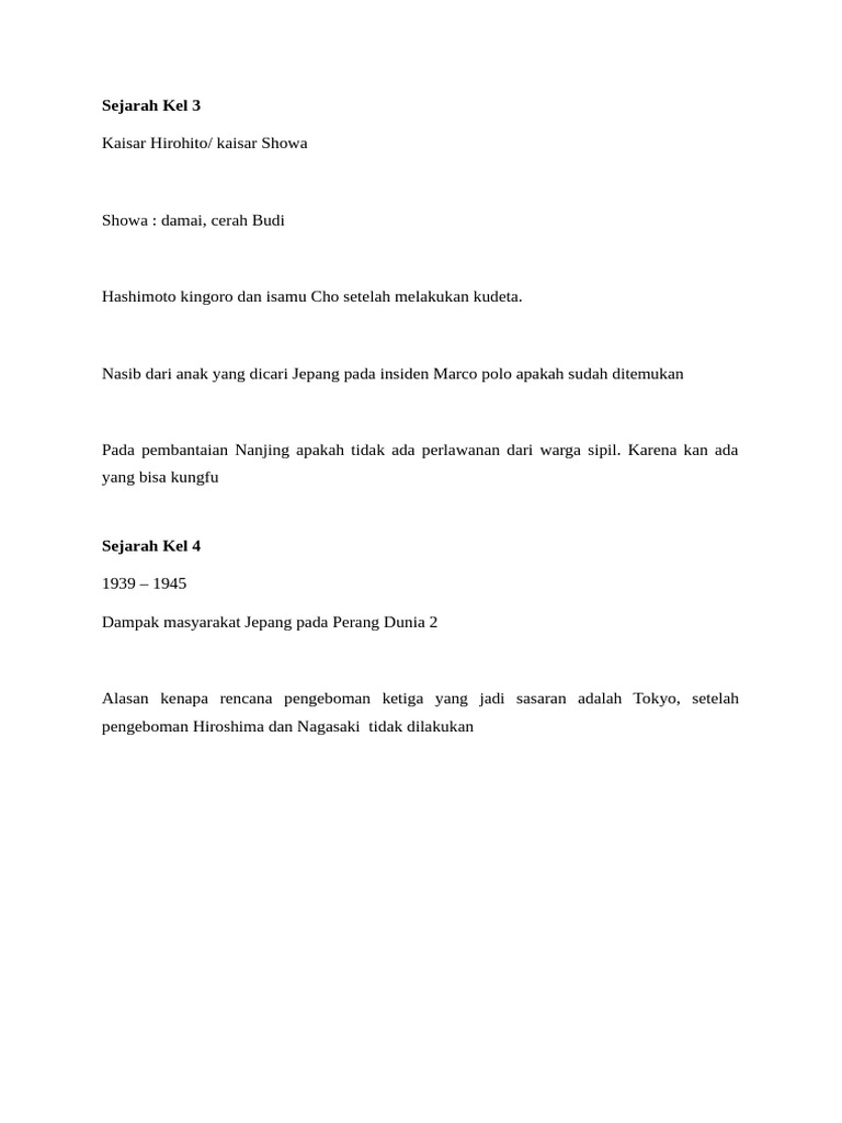 Sejarah Kel 3&4 | PDF