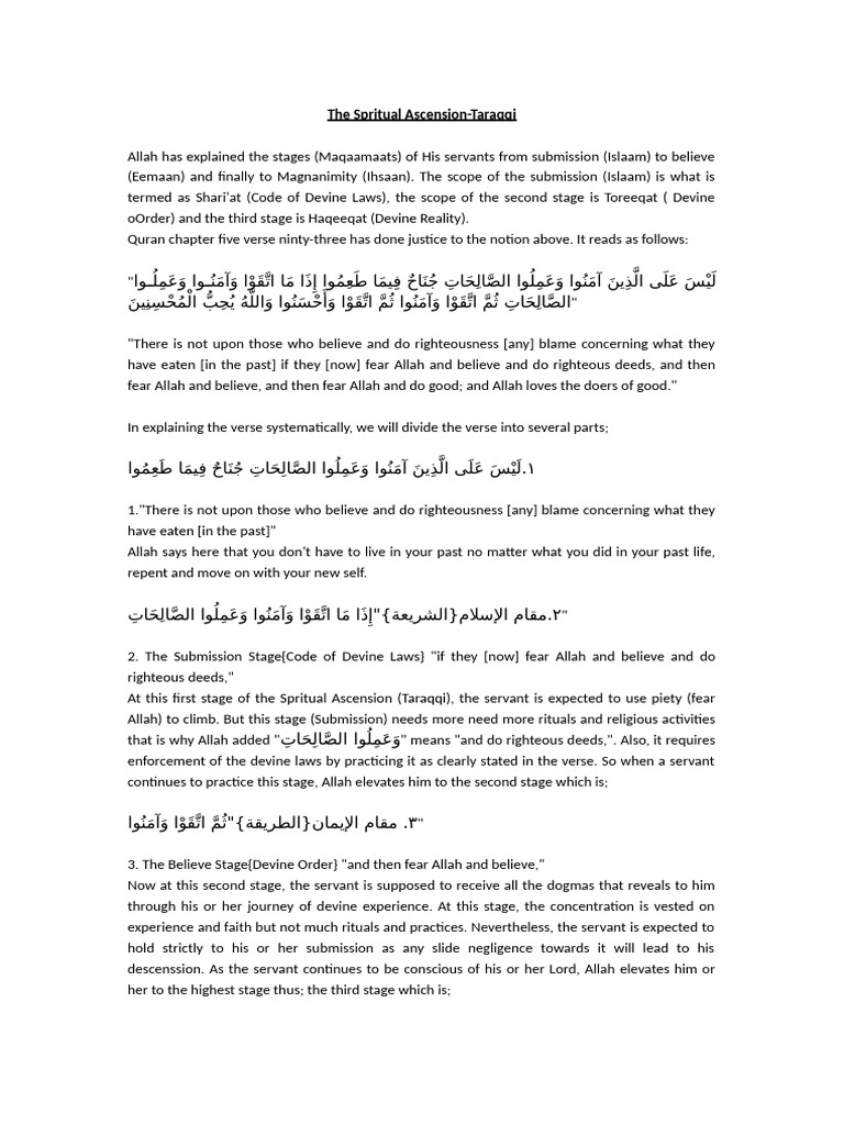 The Spritual As | PDF | God In Islam | Prophets And Messengers In Islam