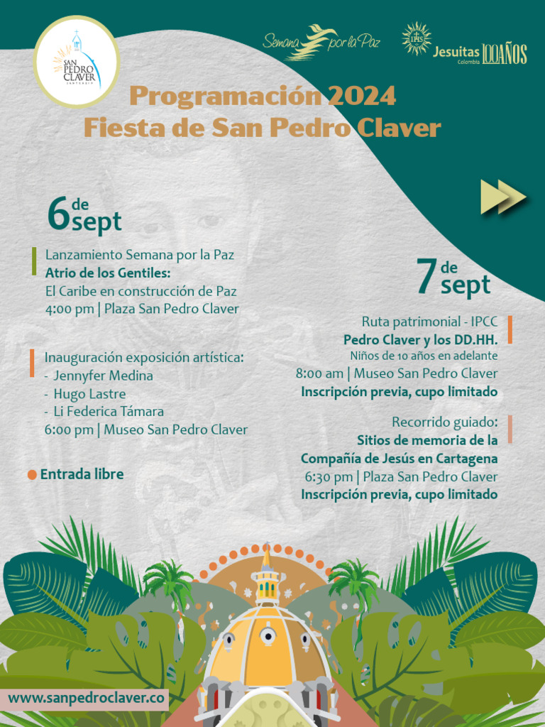 Programación Fiesta de San Pedro Claver (1) | PDF