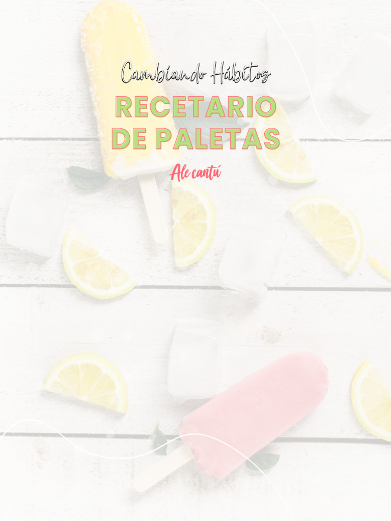 Recetario Paletas | PDF