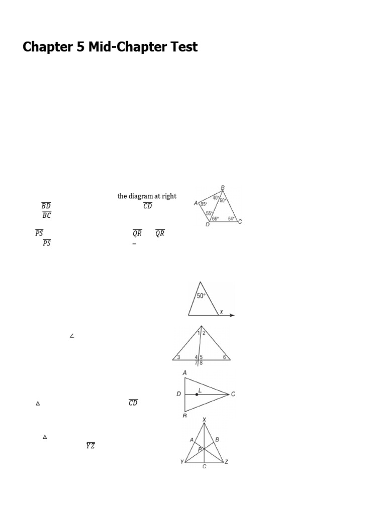 Chapter 5 Mid Chaper Review | PDF