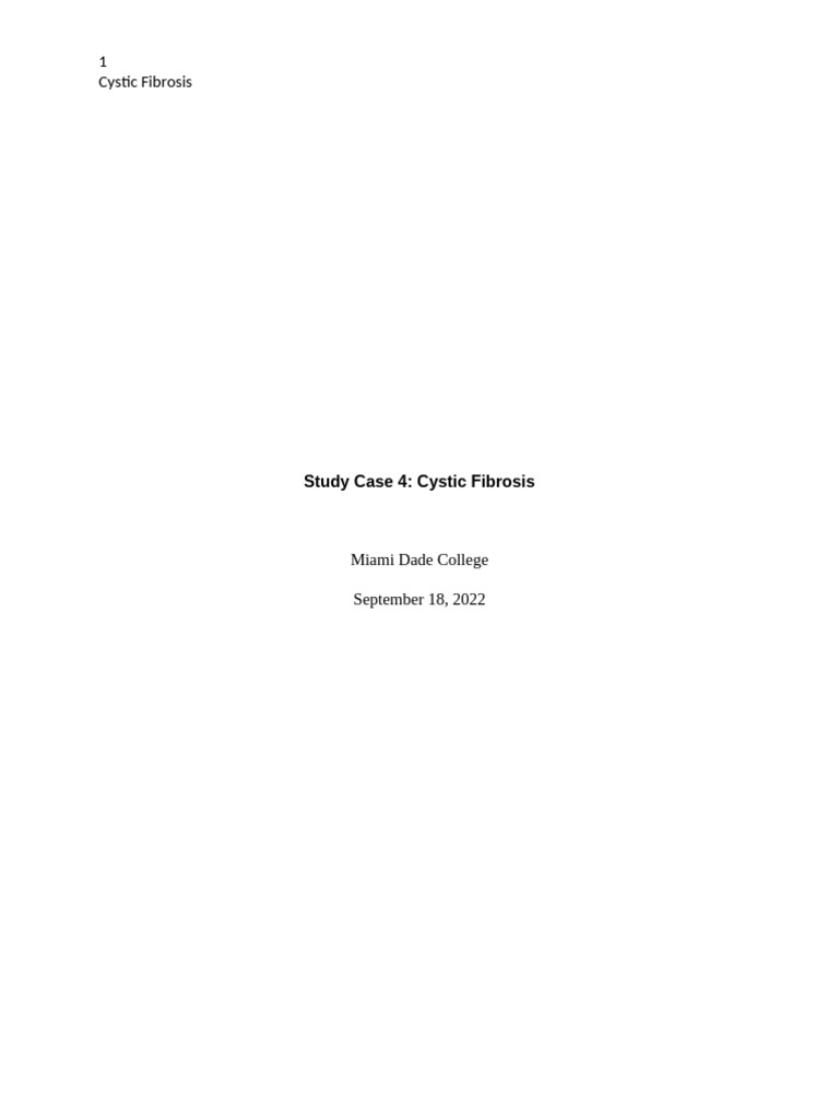 Understanding Cystic Fibrosis Basics | PDF | Biochemistry | Science ...