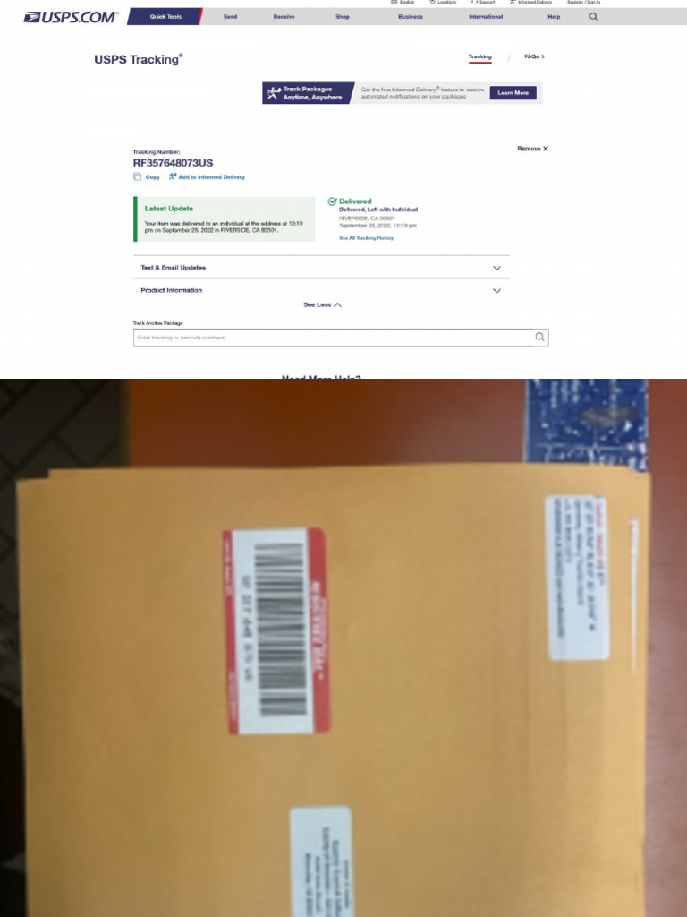 Notarized Bond Confirmed Delivery To (Judge) Emma Smith (Re: 2202131 ...