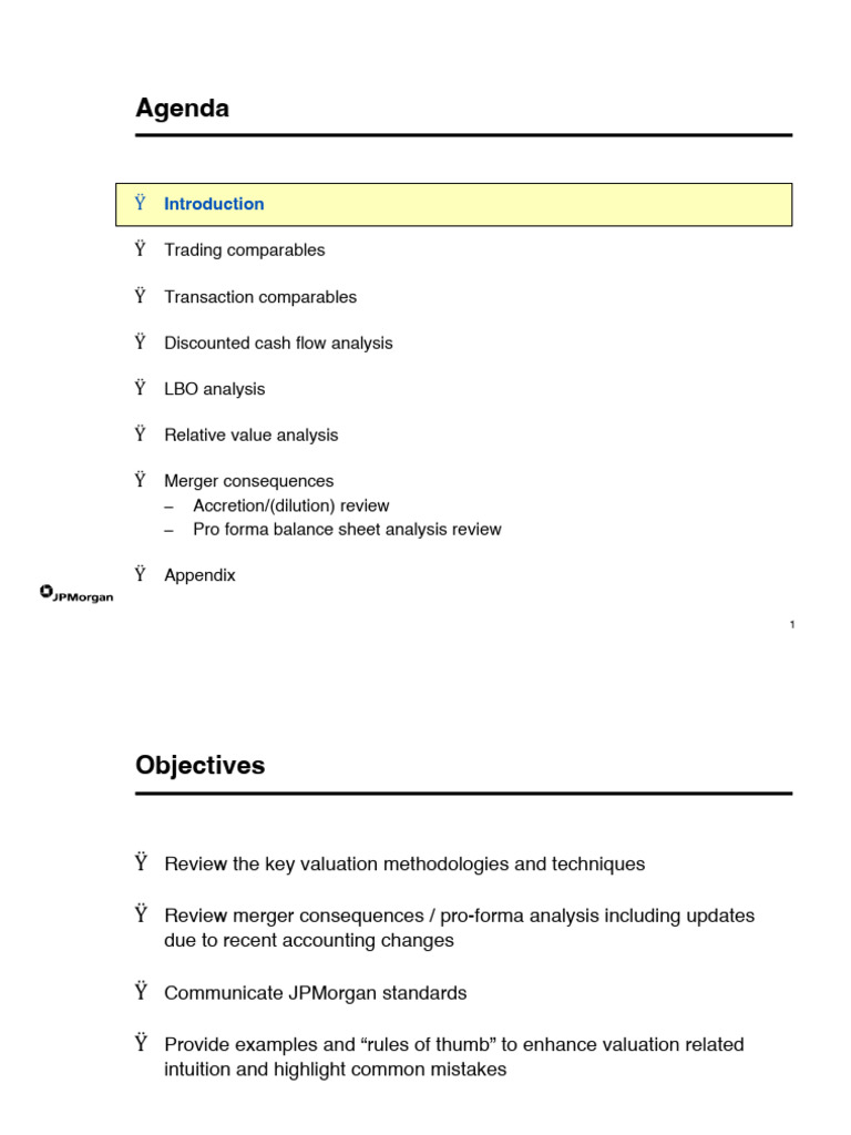 JPM Analyst Training | PDF