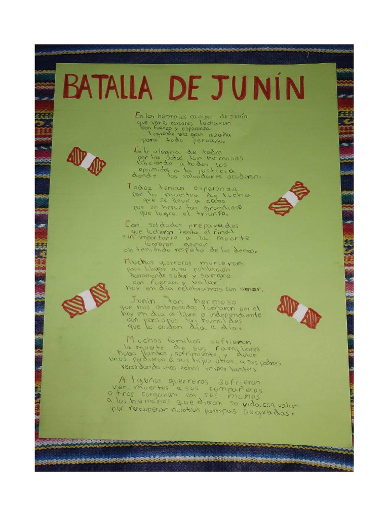 batalla de Junin poesian | PDF