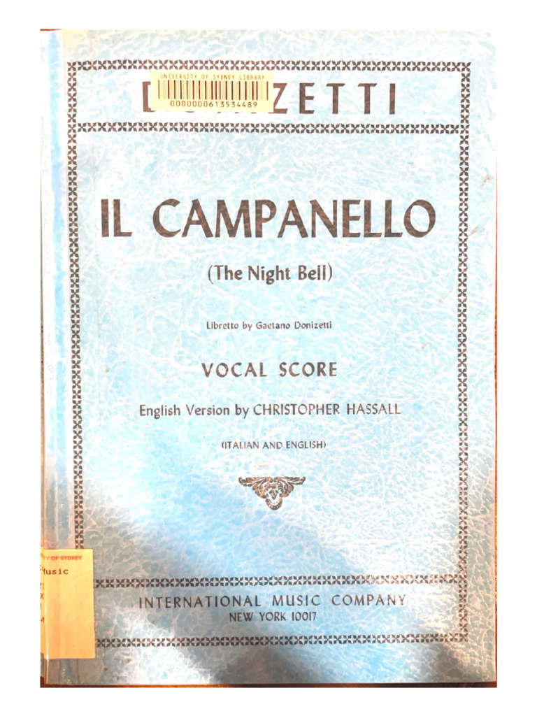Il Campanello Donizetti English | PDF