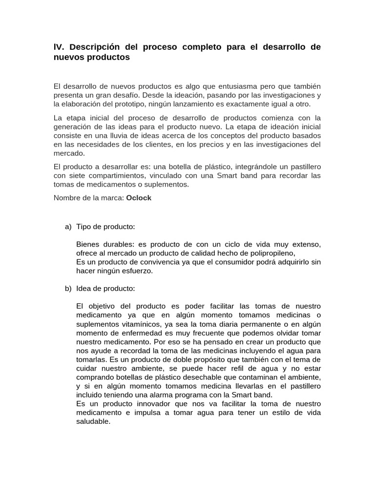avance 2 descripcion del proceso completo rosi | PDF