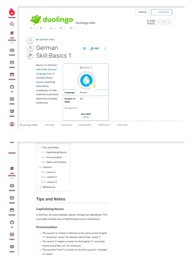 1 German Skill - Basics 1 | PDF