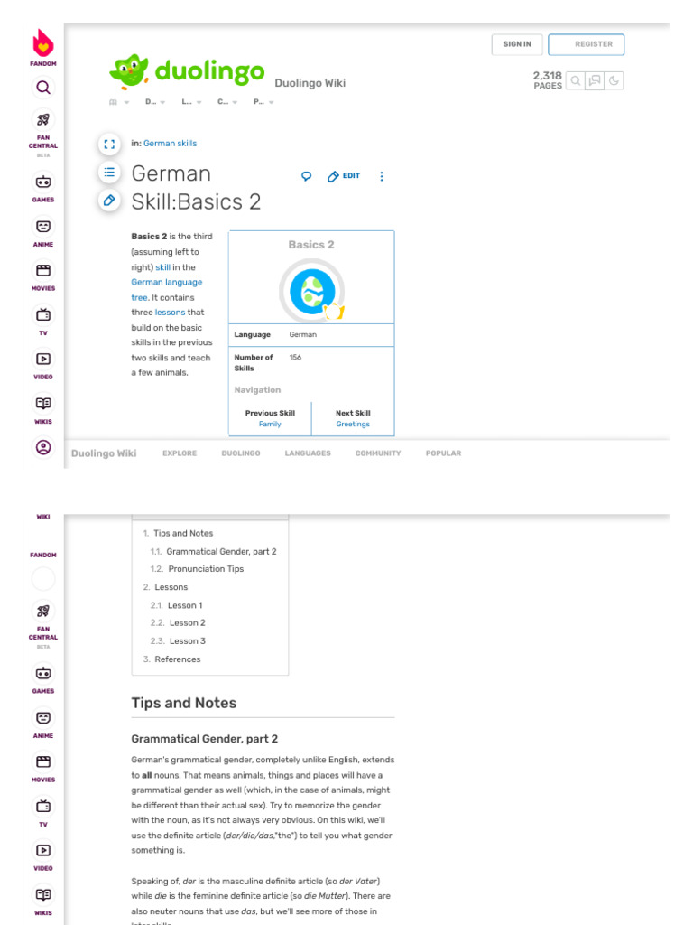 3 German Skill_Basics 2 _ Duolingo Wiki _ Fandom | PDF