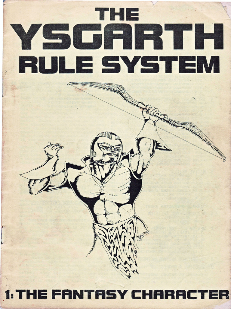 Ysgarth System 1 The Fantasy Character | PDF