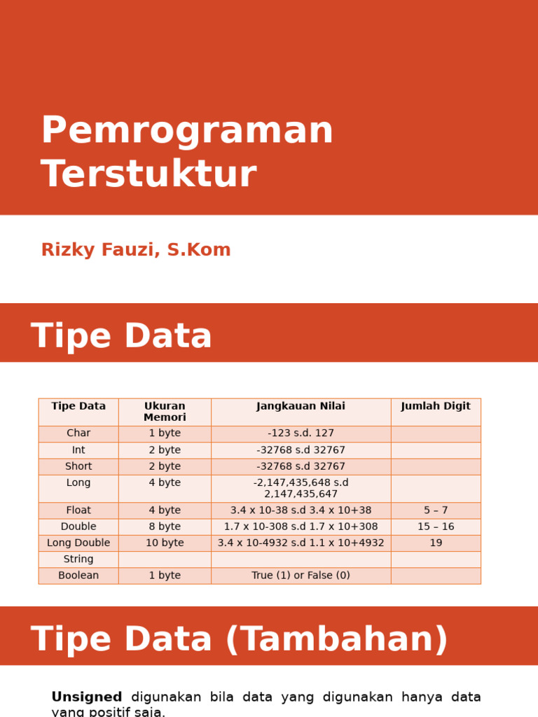 P3 Tipe Data | PDF