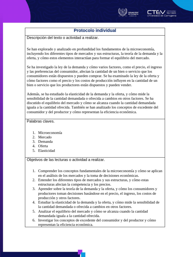 PROTOCOLO INDIVIDUAL unidad#2 | PDF