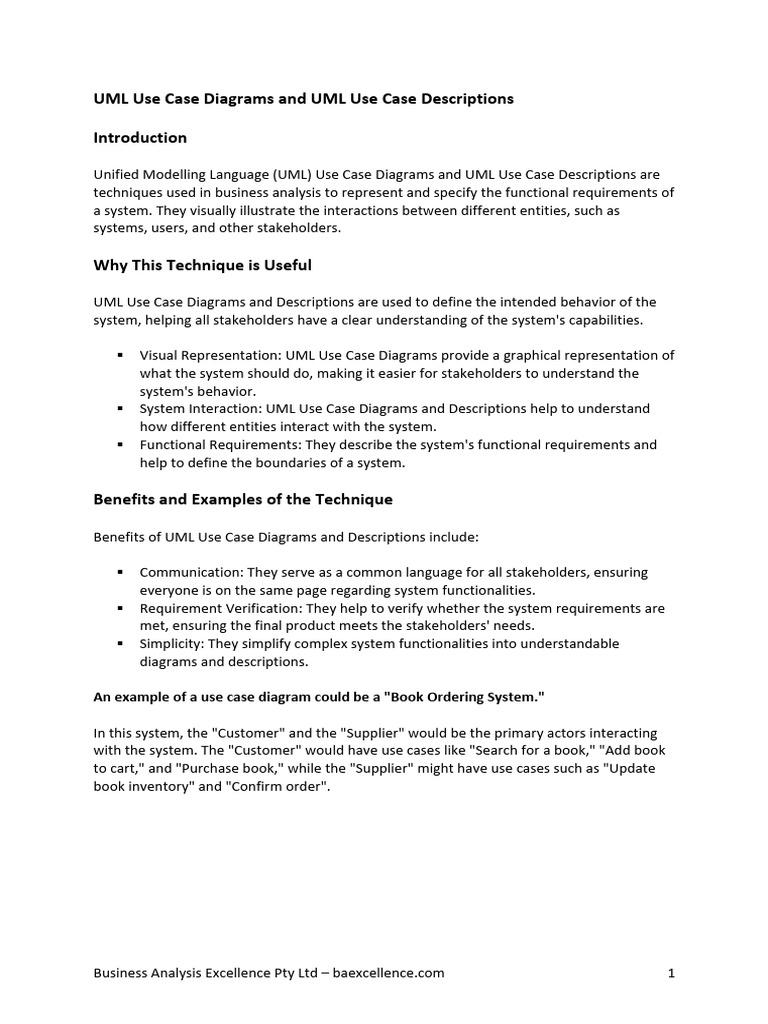 1.1 Study Notes Use Case Diagrams and Descriptions v1 | PDF