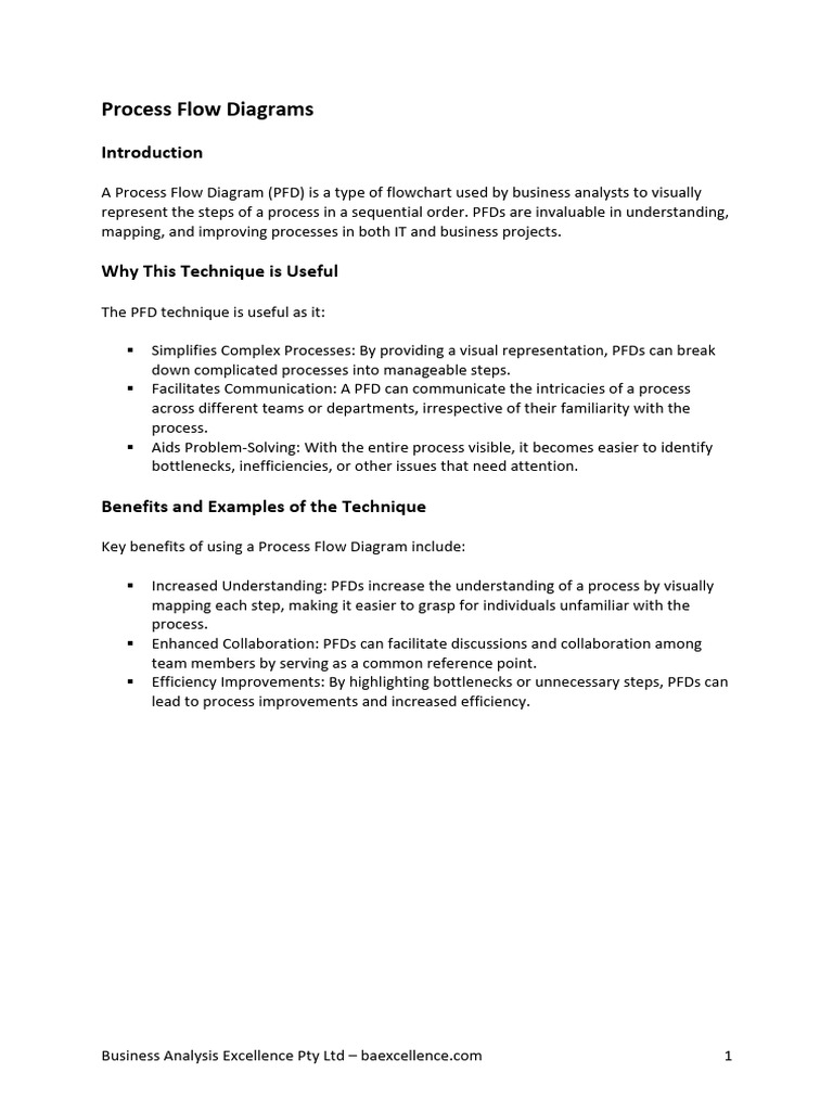 7.2 Study Notes Process Flow Diagrams v1 | PDF