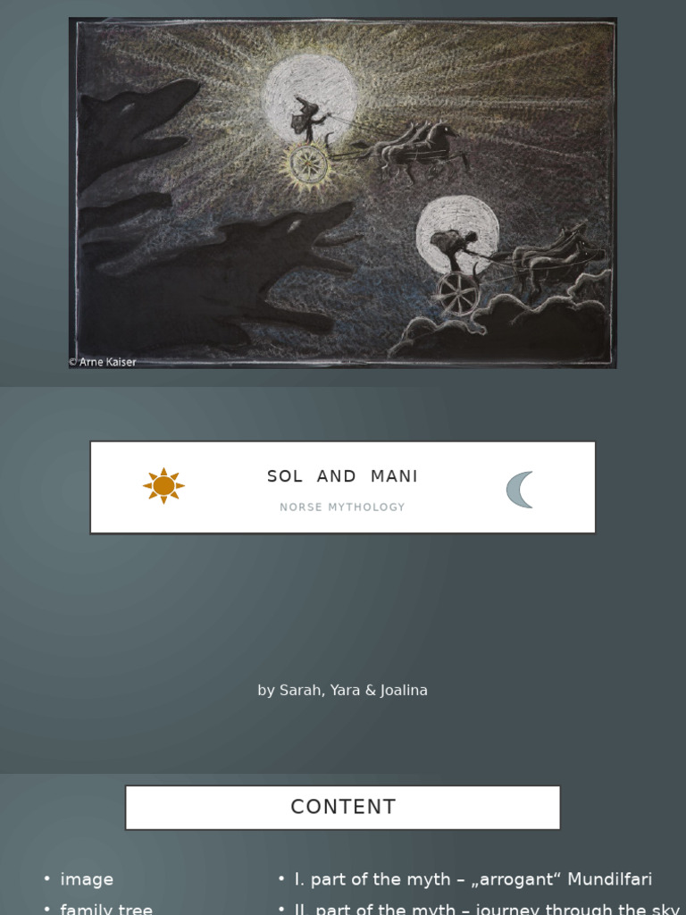 Norse Mythology - Sol and Mani 2 | PDF
