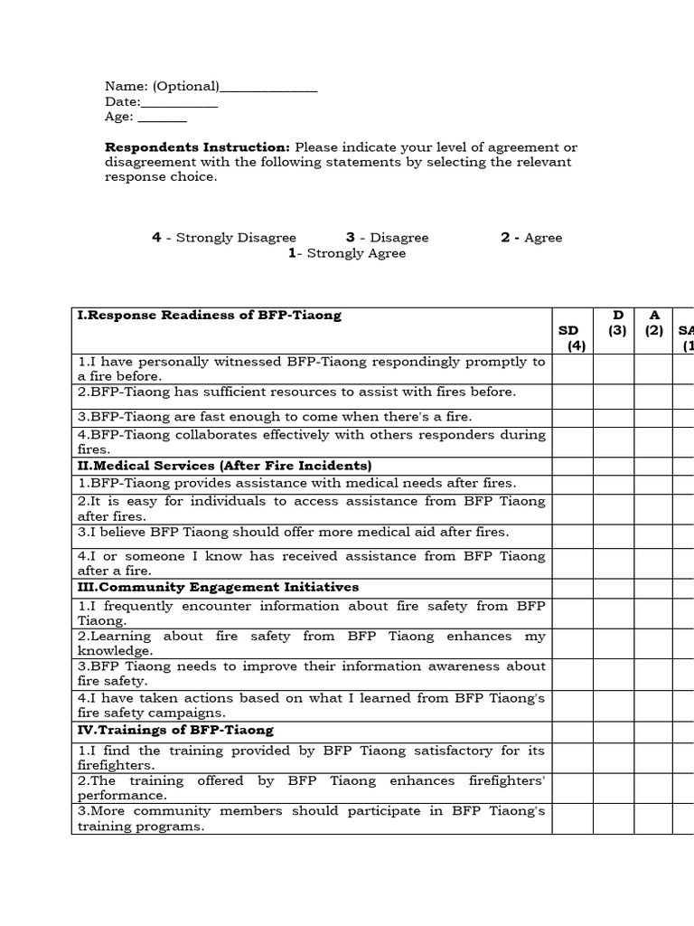 Group 9 BFP Survey Form | PDF
