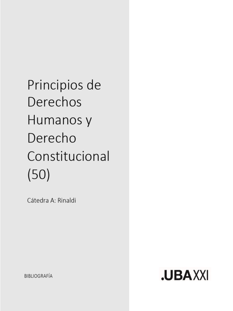 Bibliografía - Principios de Derechos Humanos y Derecho Constitucional ...