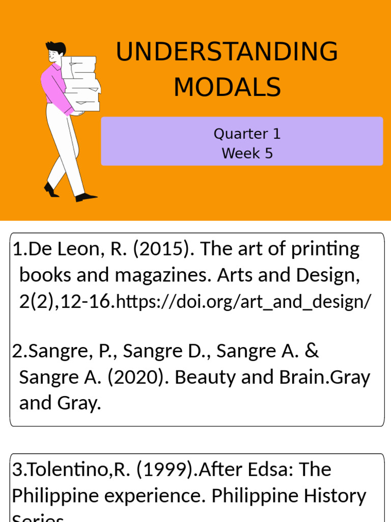 Modals Quarter 1-Week 5 | PDF