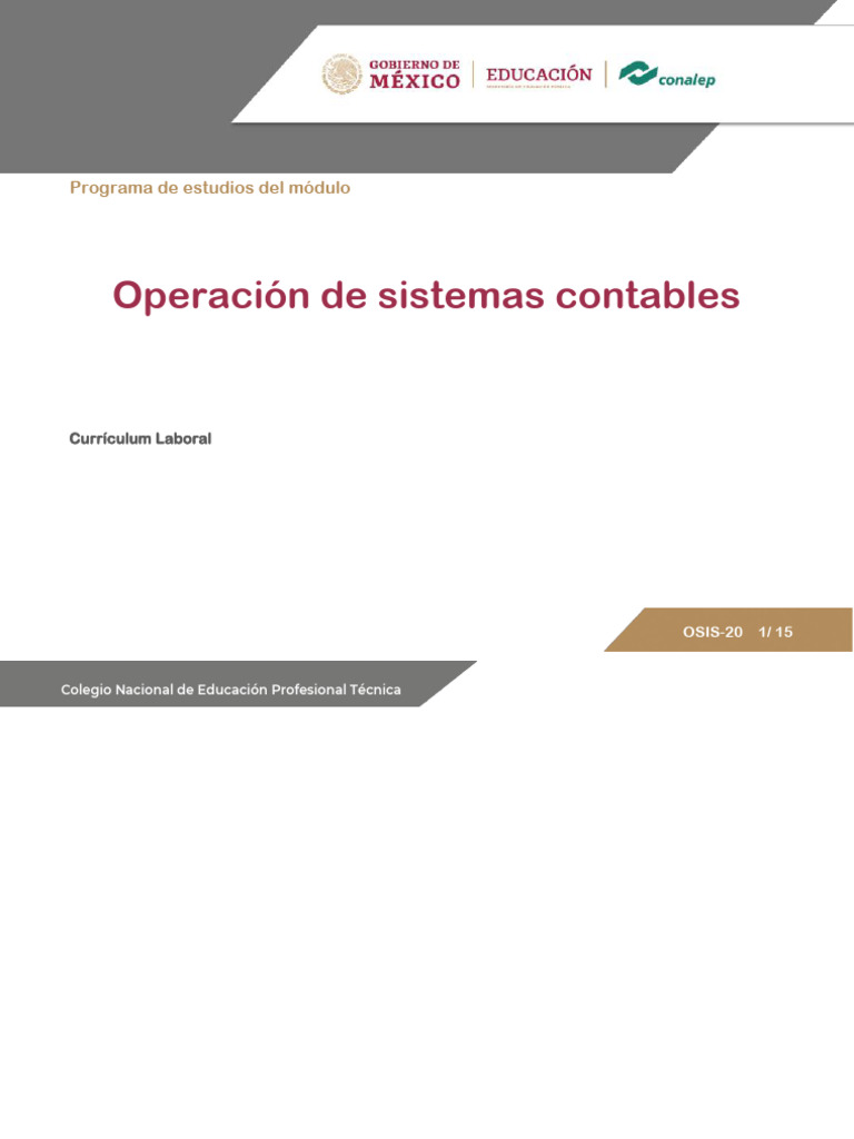 Módulo de Operación Contable en Educación | PDF | Contabilidad | Negocios