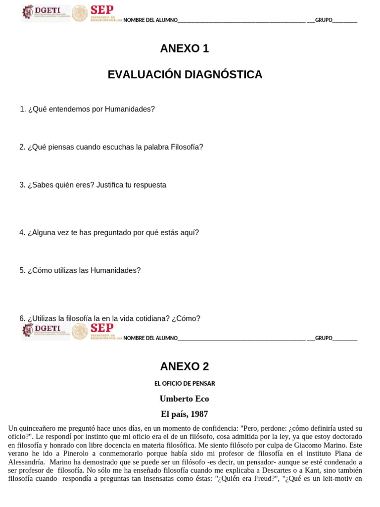 Anexos Progresion 1 2 | PDF