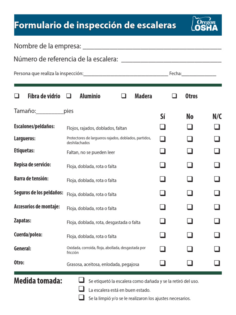 CheckList Escalera | PDF