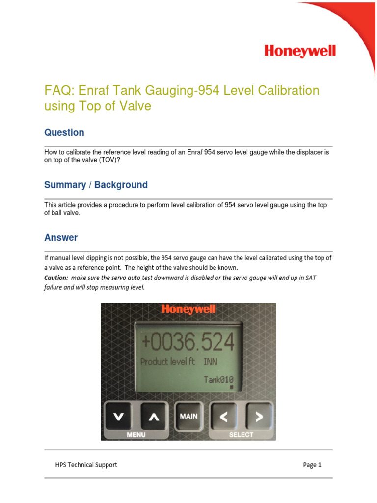 Enraf Tank Gauging-000122404 | PDF