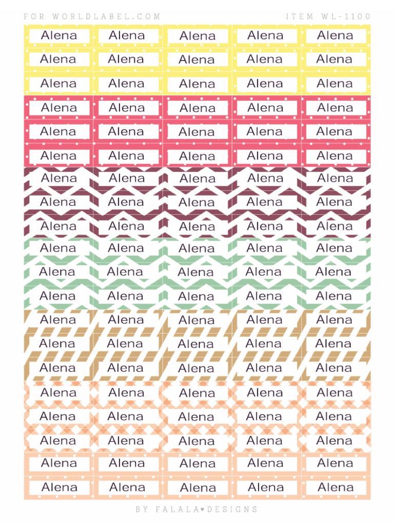 Etiquetas Pequeñas | PDF