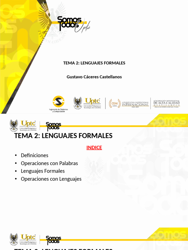 Clase 2 Lenguajes Formales | PDF