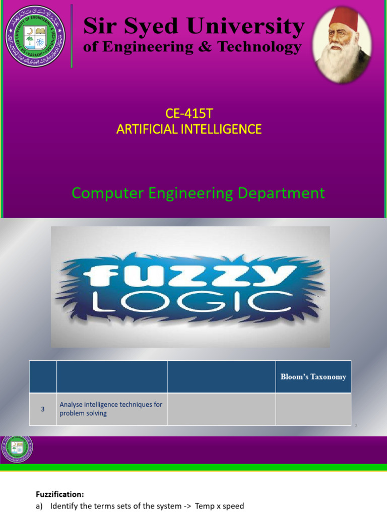 AI415 Lecture10 Fuzzy Logic | PDF