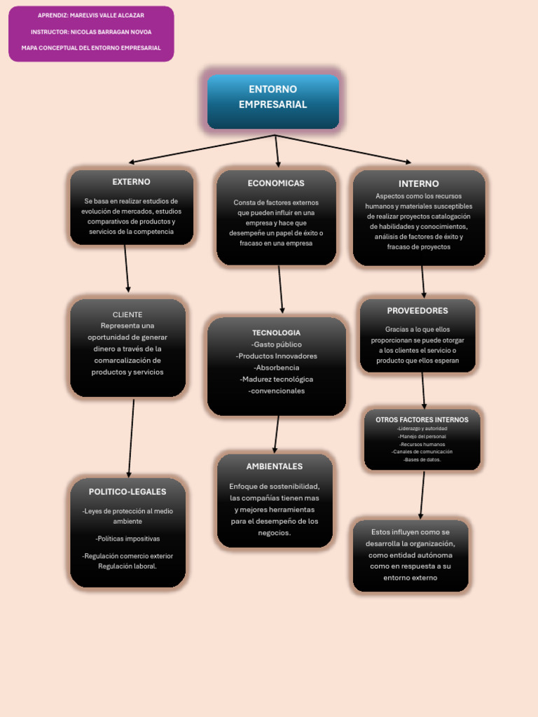 Mapa Conceptual Del Entorno Empresarial PDF | PDF