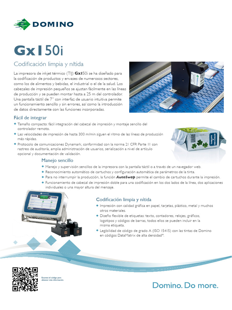 Domino Gx150i | PDF