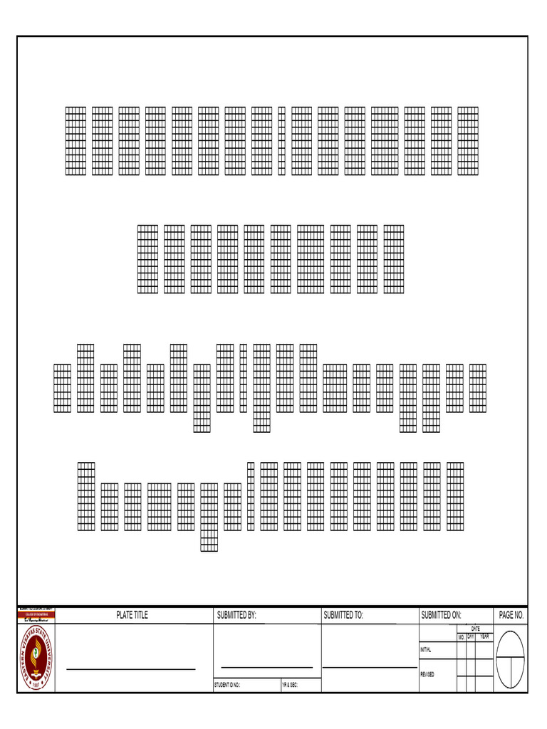 Vertical Lettering Template | PDF