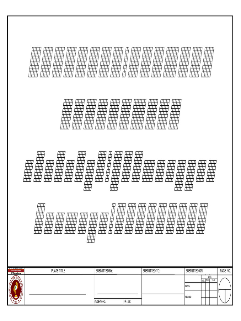 Inclined Lettering Template | PDF