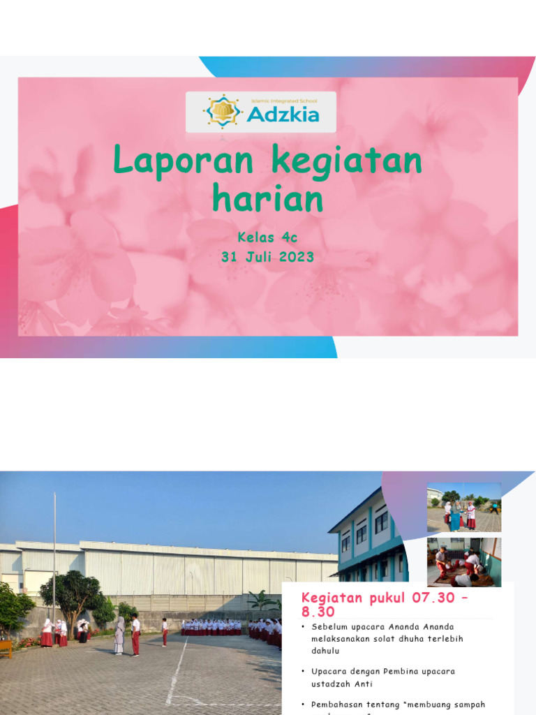 Laporan harian kelas 4C | PDF