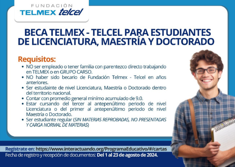 Convocatoria Beca Telmex-Telcel | PDF
