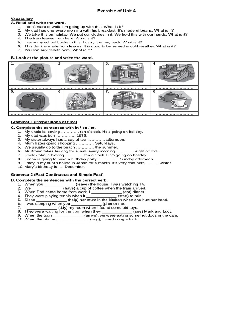 Exercise of Unit 4 (Part 1) 5 | PDF