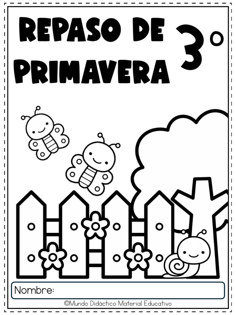Repaso de Primavera para 3° Grado | PDF | Crecimiento personal y ...