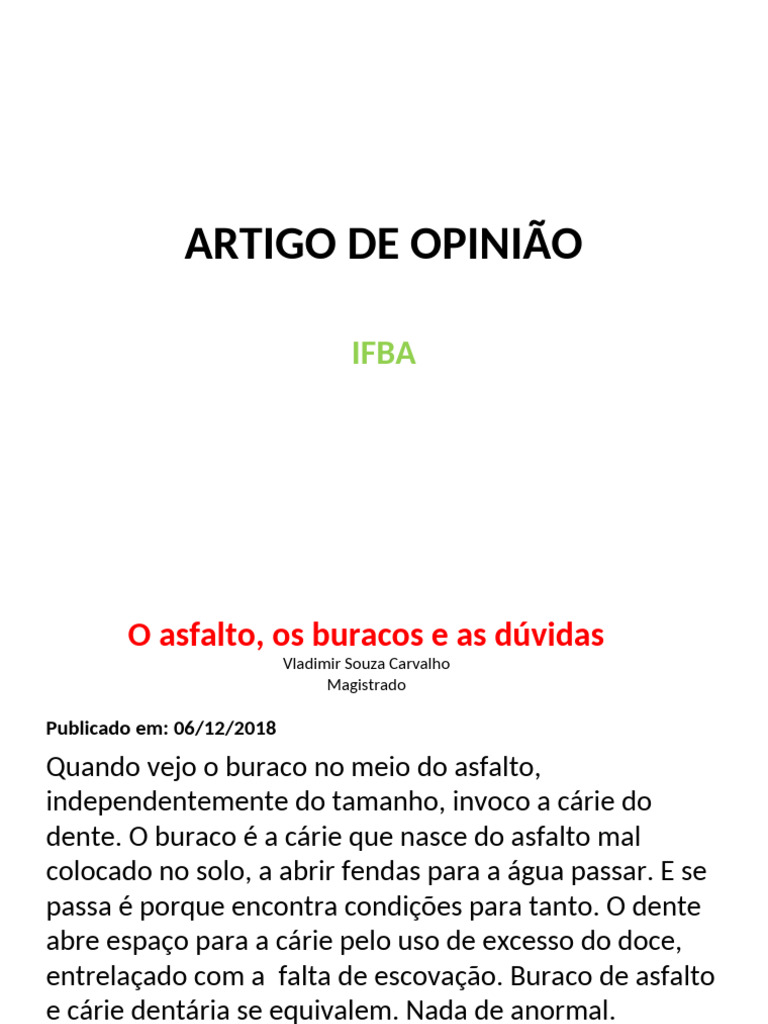 Aula artigo de opinião | PDF