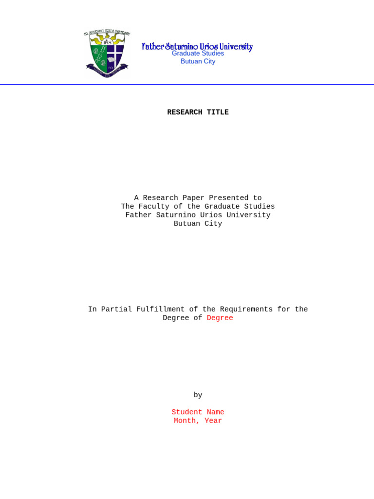 RESEARCH PAPER Format | PDF