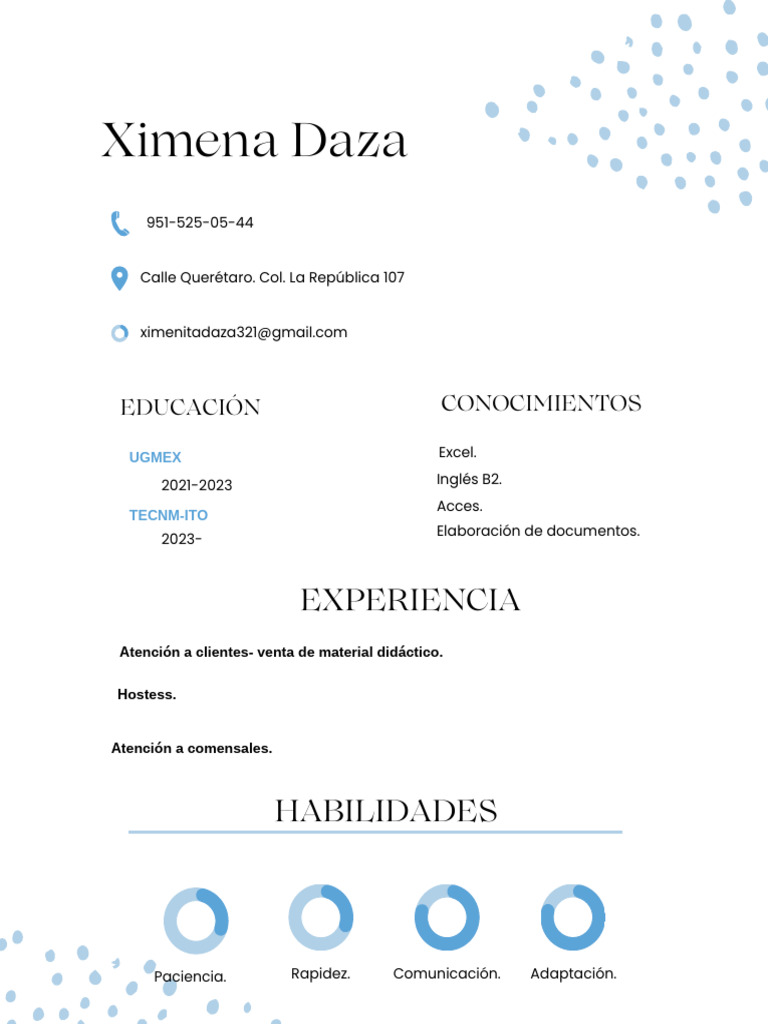 Ximena Daza CV. | PDF