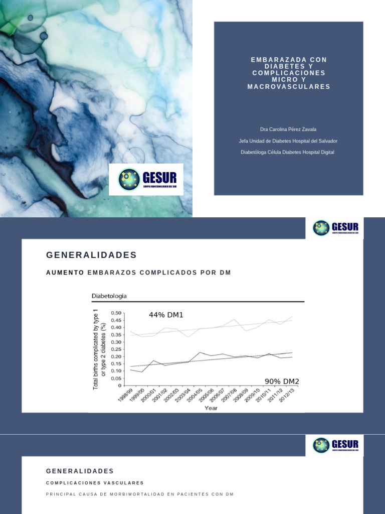 Microvascular y Macrovascular Embarazo Gesur | PDF
