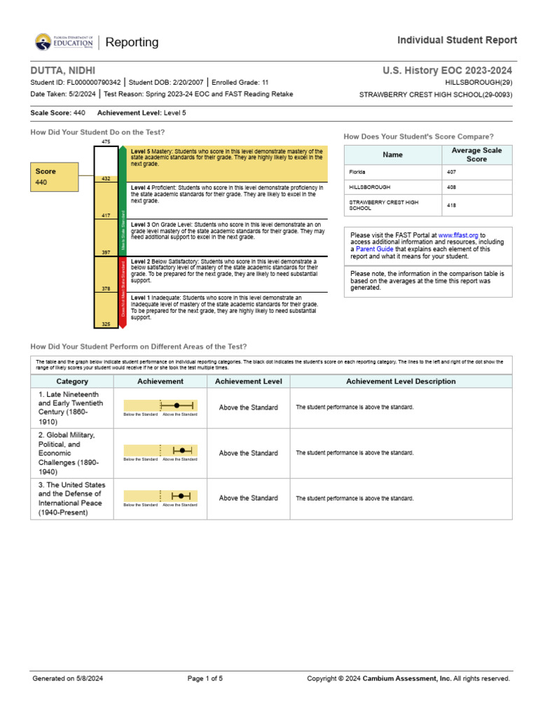 US History EOC | PDF | The United States | International Relations