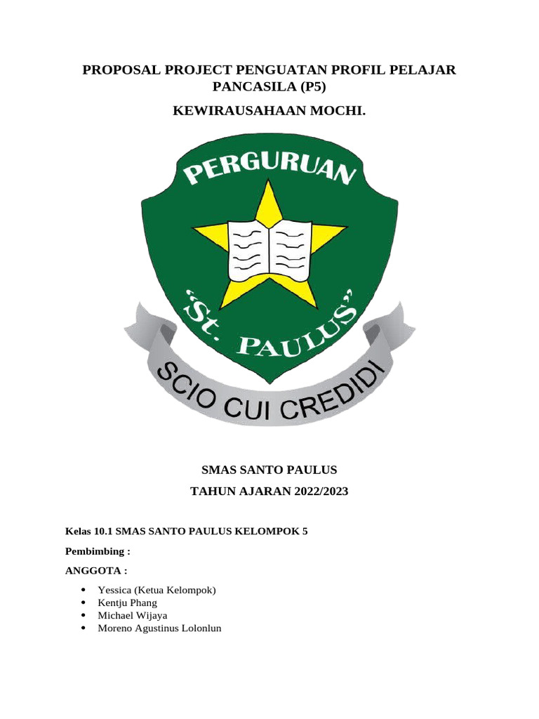 Proposal P5 KEL.5 | PDF